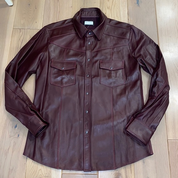 Ron Tomson | Shirts | Ron Tomson Mens Leather Shirt | Poshmark